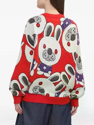 A BATHING APE Rabbit Pattern Sweater