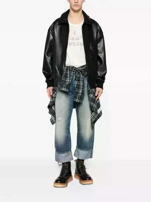 R13 Cuffed Cropped X-boyfriend Jeans
