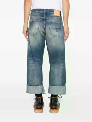 R13 Cuffed Cropped X-boyfriend Jeans