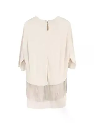 Stella McCartney Cape-effect Fringed Mini Dress