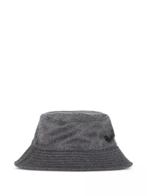 MAISON MICHEL Angele Bucket Hat - Grey