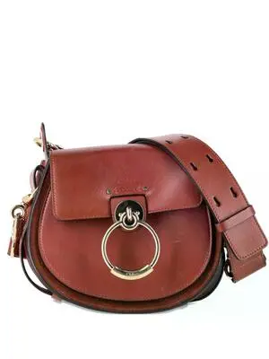Chloé Small Tess Ring Leather Shoulder Bag