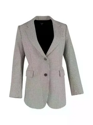 Theory Single-breasted Check Blazer