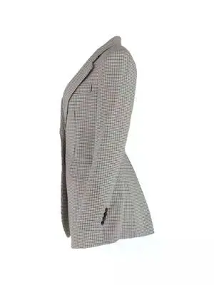 Theory Single-breasted Check Blazer