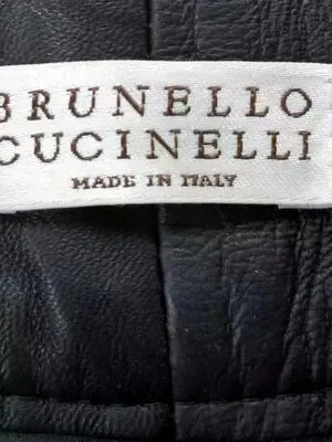 Brunello Cucinelli Leather Trousers