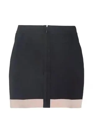 Herve Leger Mini Skirt With Zip Fastening