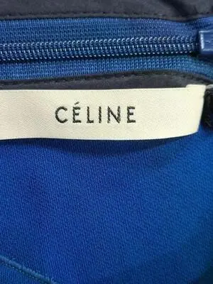 Celine Crew-neck Silk Mini Dress