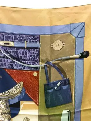 Hermès 2002 Tout Cuir Silk Scarf