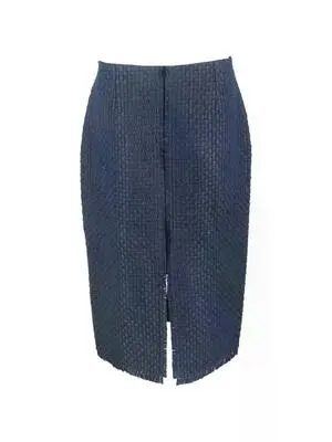 Roland Mouret Woven-effect Midi Skirt