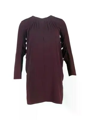 Miu Miu Pleated Silk Dress