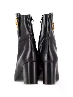 Mulberry Square-toe High-heel Ankle Boots