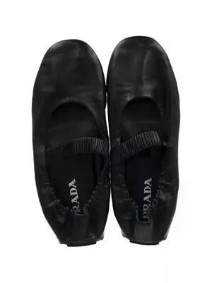 Prada Mary Jane Leather Ballet Flats