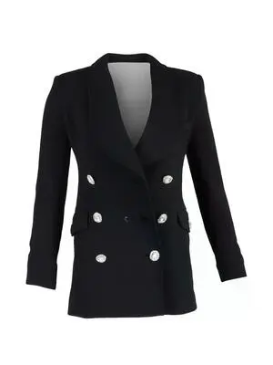 Alessandra Rich Crystal-button Double-breasted Blazer