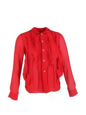 Comme Des Garçons Frilled Button-up Shirt