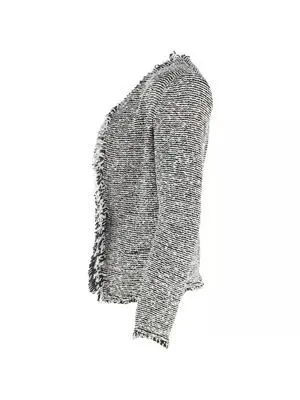 IRO PARIS Tweed Open Jacket - Black