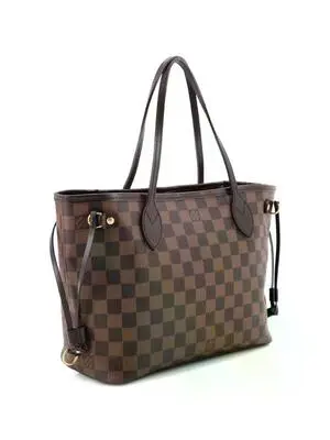 LOUIS VUITTON Neverfull Damier Pm Tote Bag - Brown