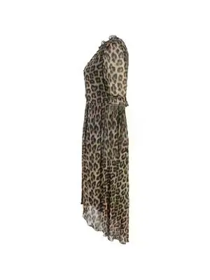 Ba&sh Leopard-print Midi Dress