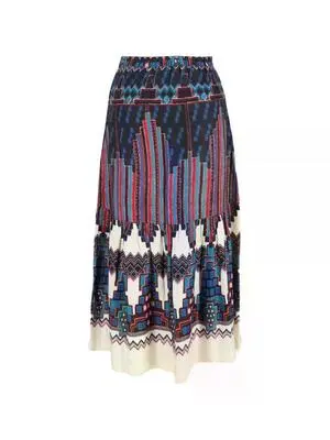 Ba&sh Printed Midi Skirt