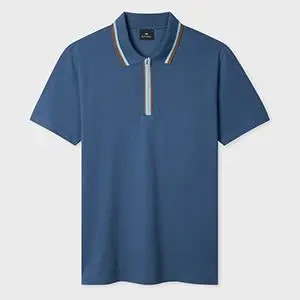 Paul Smith Mid Contrast Tipping Zip Polo Shirt