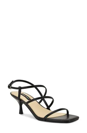Nine West Hindy Slingback Kitten Heel Sandal - Black