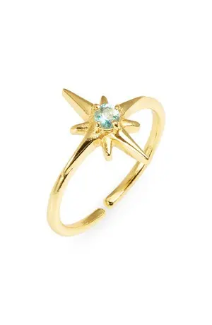 KIARA BY KI-ELE Asprey Quartz Star Ring - Gold