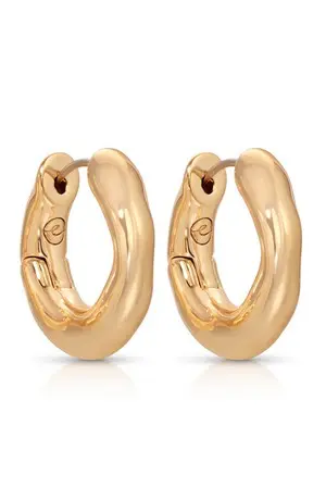 Ettika Mini Molten Hoop Earrings
