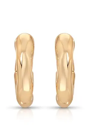 Ettika Mini Molten Hoop Earrings