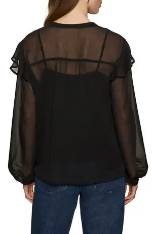 Sanctuary Nostalgia Ruffle Embroidered Top