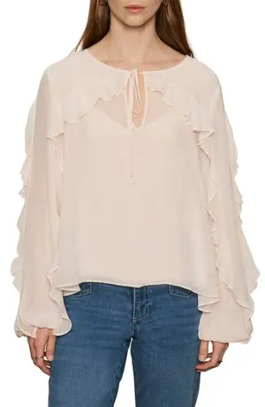 Sanctuary Ruffle Trimmed Blouse