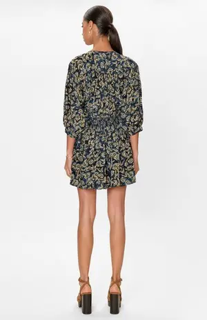 Rebecca Taylor Charlene Mini Dress - Navy Multi