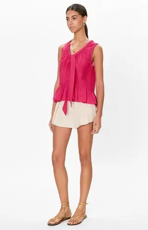Rebecca Taylor Lilou Tie-front Tank