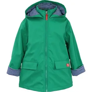 WIDGEON Hooded Zip-up Raincoat - Golf Green