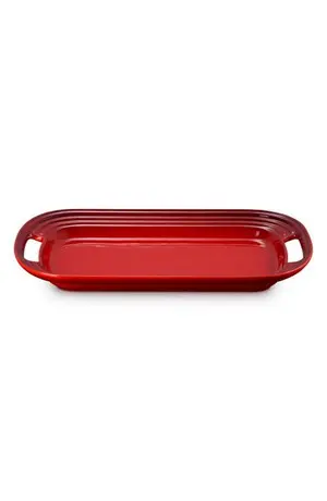 LE CREUSET Stoneware Serving Platter - Cerise