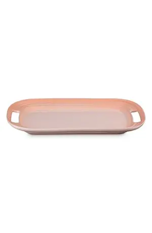 LE CREUSET Stoneware Serving Platter - Peach