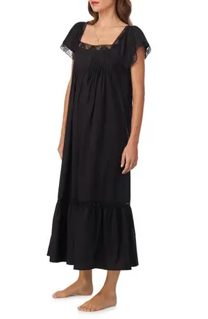 Eileen West Lace Trim Pintuck Ballet Nightgown