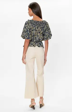 Rebecca Taylor Charlene Smocked Top