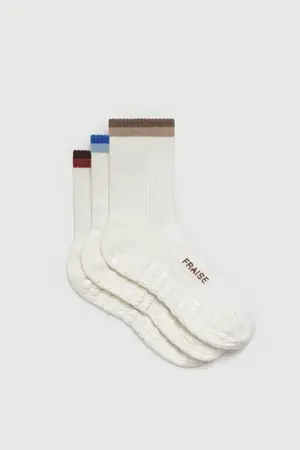 FRAISE The Calder Set Grip Socks - Cassis/malt/goji