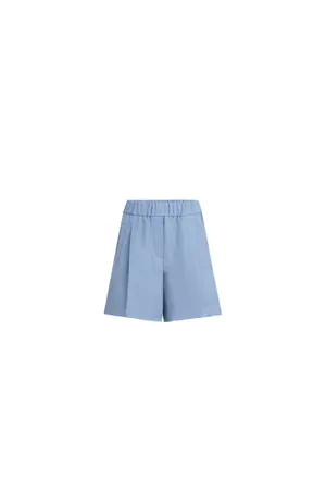 Brunello Cucinelli Fluid Twill Baggy Shorts - Azure