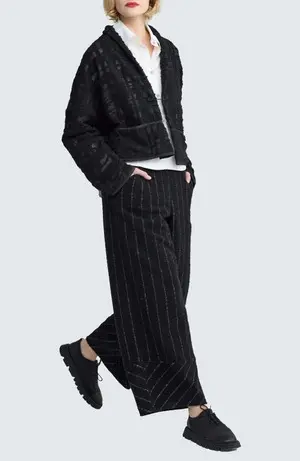 LUUKAA Striped Felt Pants