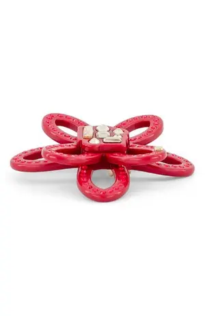 Alexandre De Paris Tango Embellished Barrette - Red