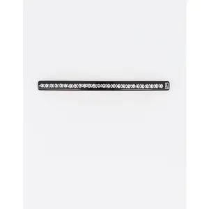 Alexandre De Paris Tuileries 10 Acetate Strass Long Barrette - Black