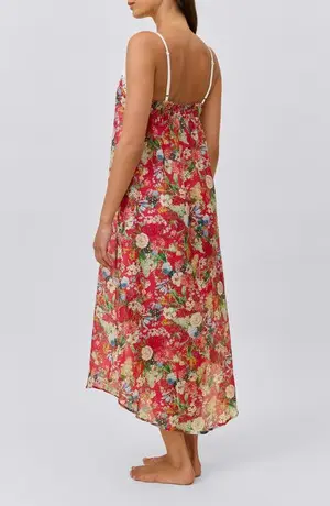PAPINELLE Holly Lace Trim Cotton Voile Nightgown