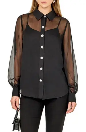 Endless Rose Sheer Shirts For Women