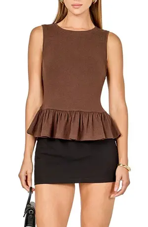 Endless Rose Knit Peplum Tank