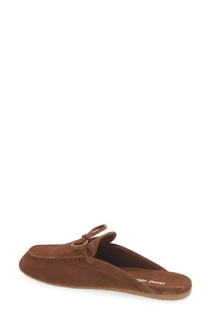 Miu Miu Boat Shoe Mule - Brown