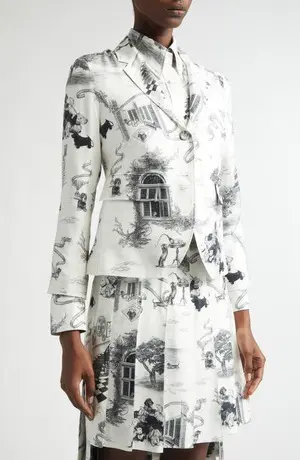 Thom Browne Hector Toile Silk Jacket