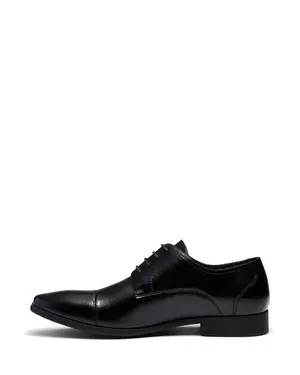 UNCUT Perkins Derby Shoes - Black Pu