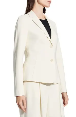 Theory Admiral Crepe Blazer - Rice