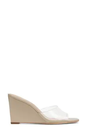 Veronica Beard Asha Wedge Sandal - Clear/sand