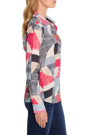 NIC+ZOE Set Sail Crinkle Cotton Shirt
